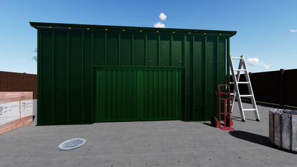 Design project for Plans and render for storage shed and just render ...