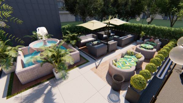 Design project for Office Building Outdoor Lounge in United States ...
