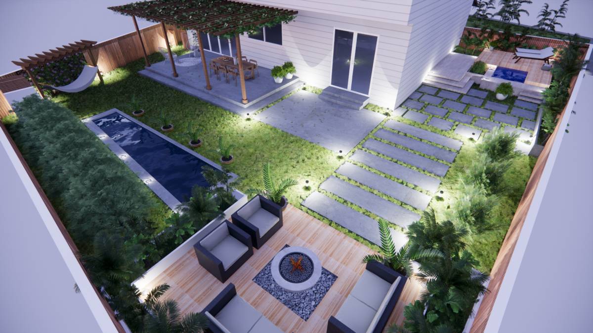 Design project for Contemporary Landscape design in United States ...