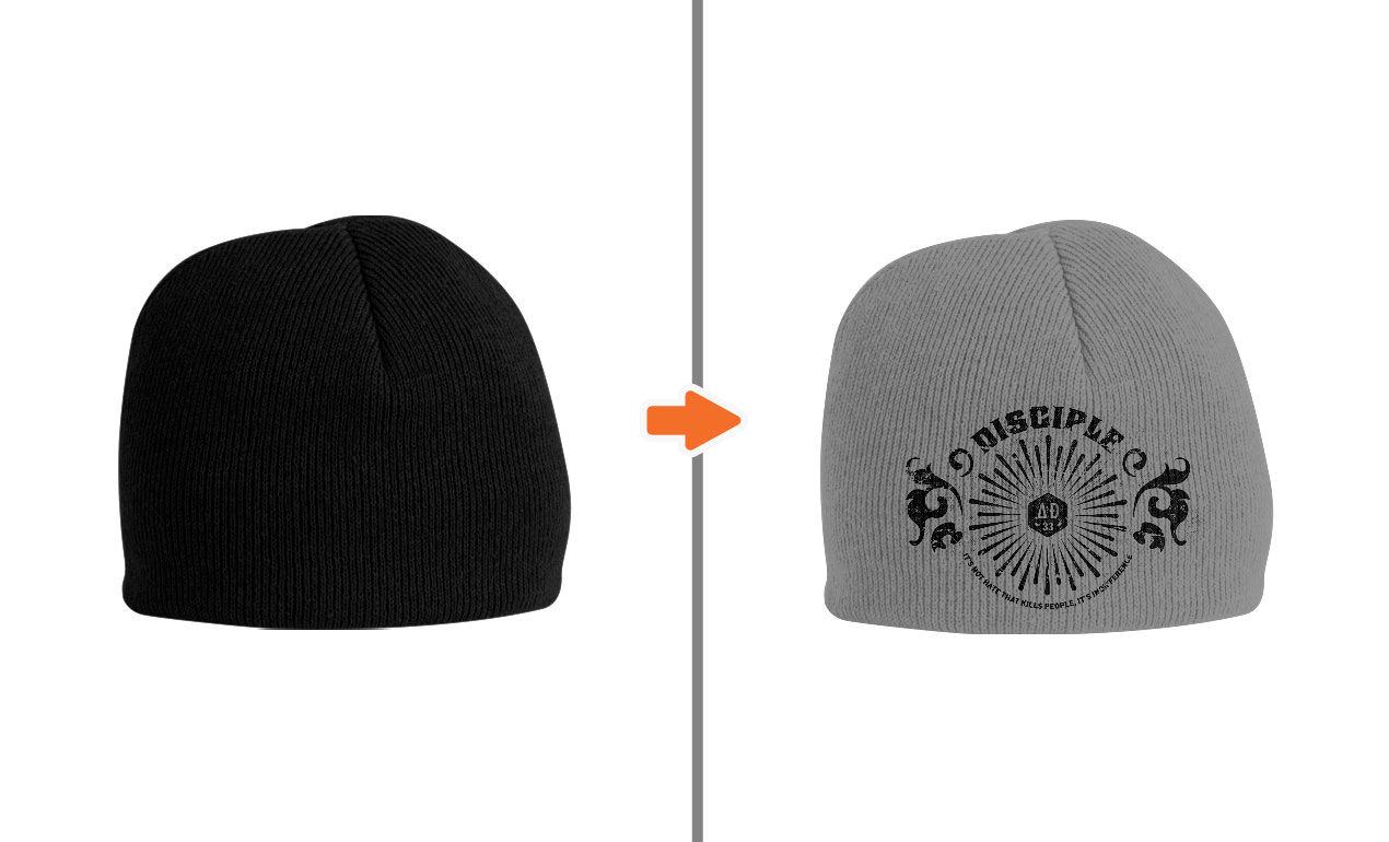 Beanie Hat NEW 834 BEANIE HAT TEMPLATE PHOTOSHOP