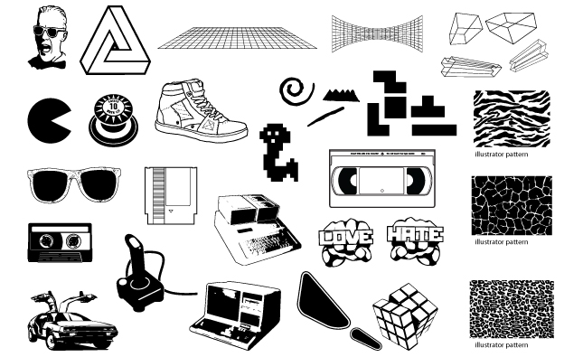 Adobe Illustrator 80s Vector Pack