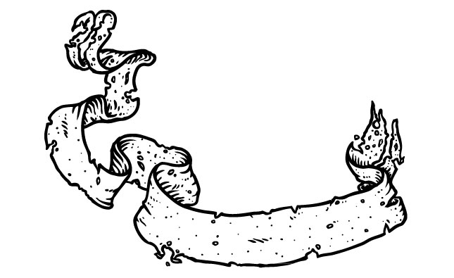 The Tattered Adobe Illustrator Scroll Banner Vector Pack