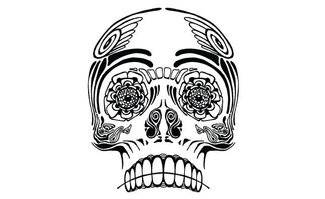 Adobe Illustrator Skull Candy Mexican Sugar Skull