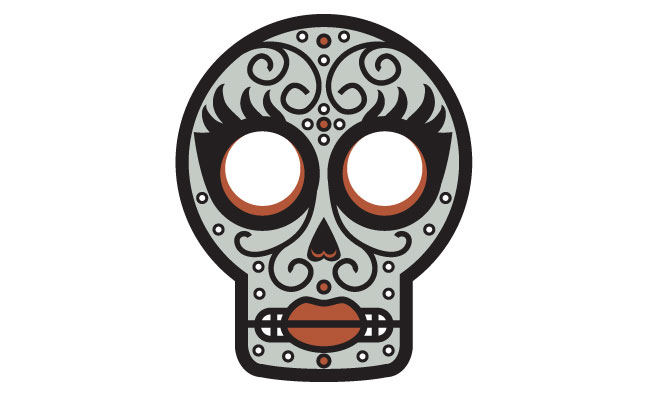 Adobe Illustrator Skull Candy Mexican Sugar Skull