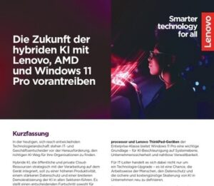 Die Zukunft der hybriden KI mit Lenovo, AMD und Windows 11 Pro vorantreiben - uptech.today