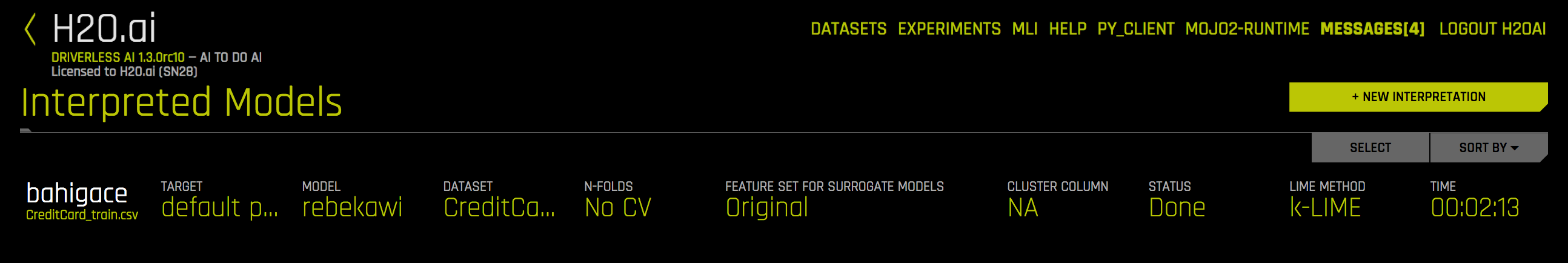 Interpreting a Model — Using Driverless AI 1.3.0 documentation