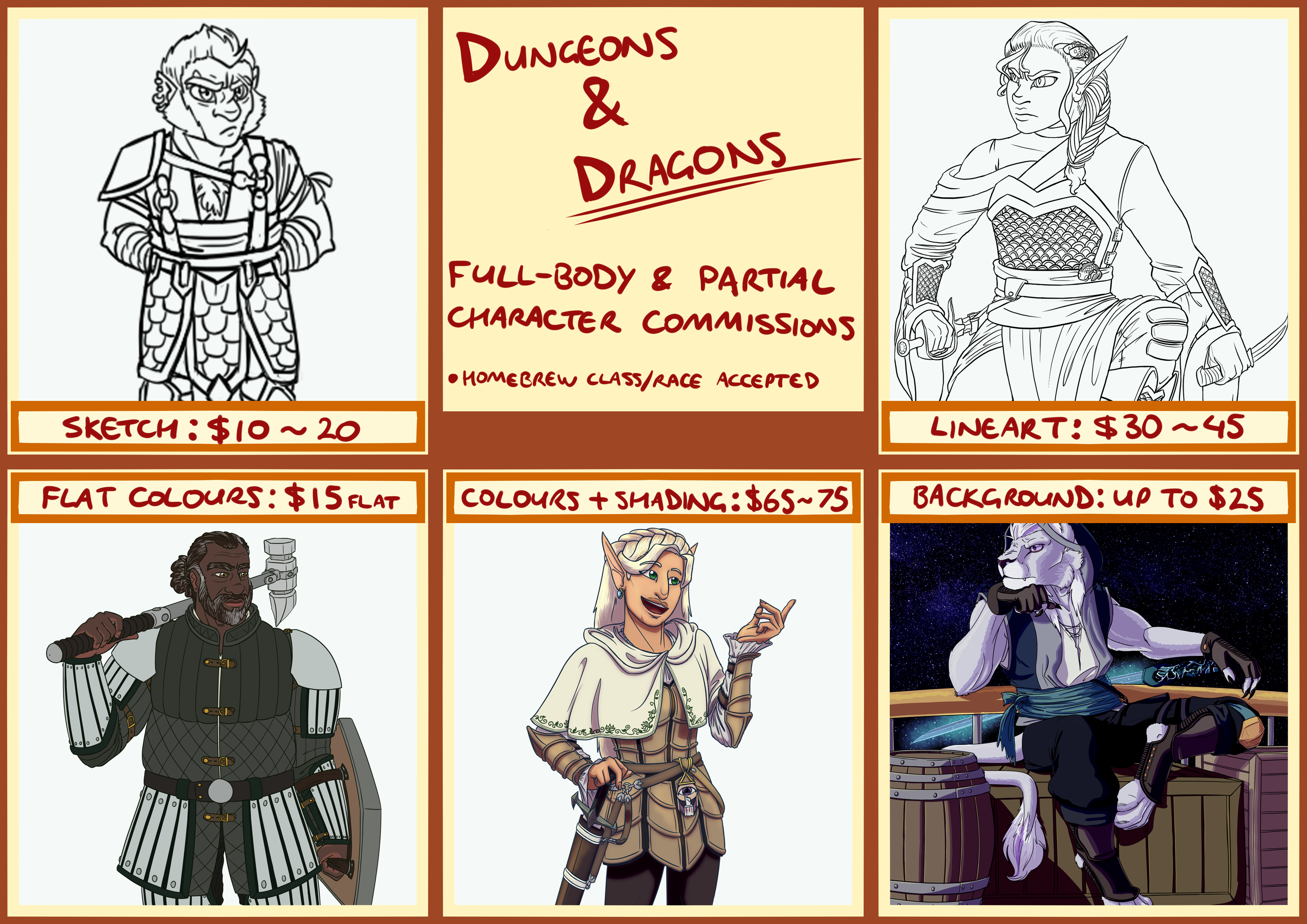 D&D Character: Full-body - Artists&Clients