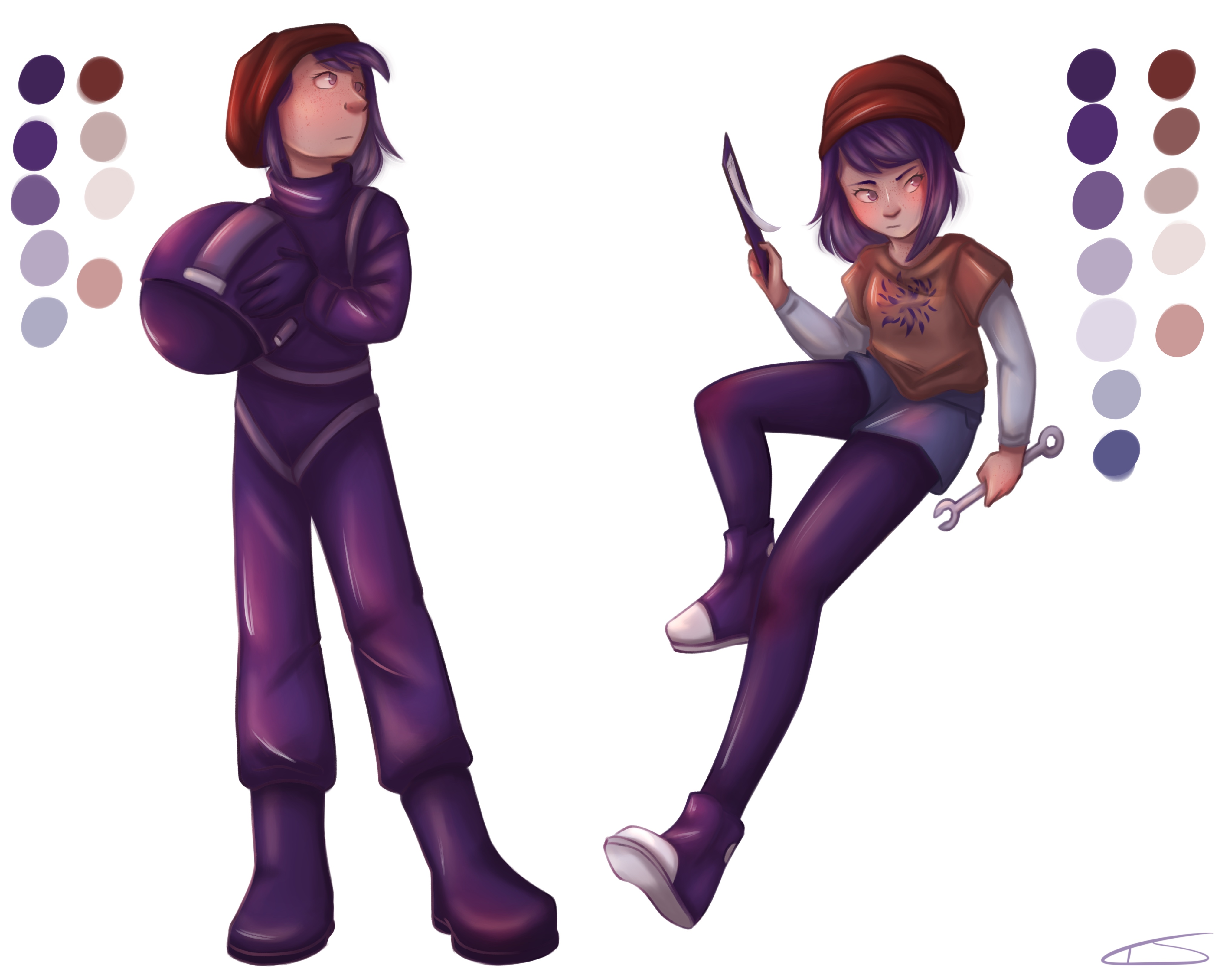 Full Color Among Us OC Character Sheet - Artists&Clients