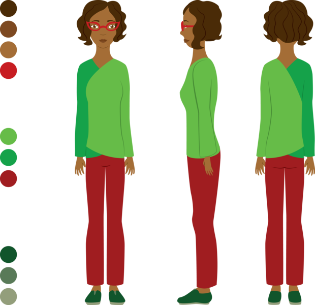 Vector Character Turnaround - Artists&Clients