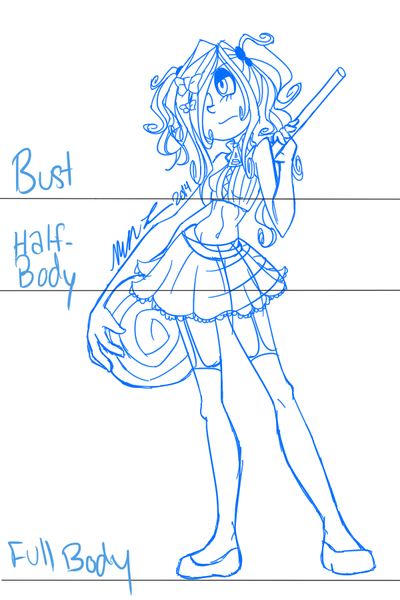 Digital Sketch - full body - Artists&Clients