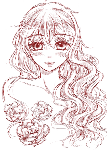 Half-body sketch commission - Artists&Clients