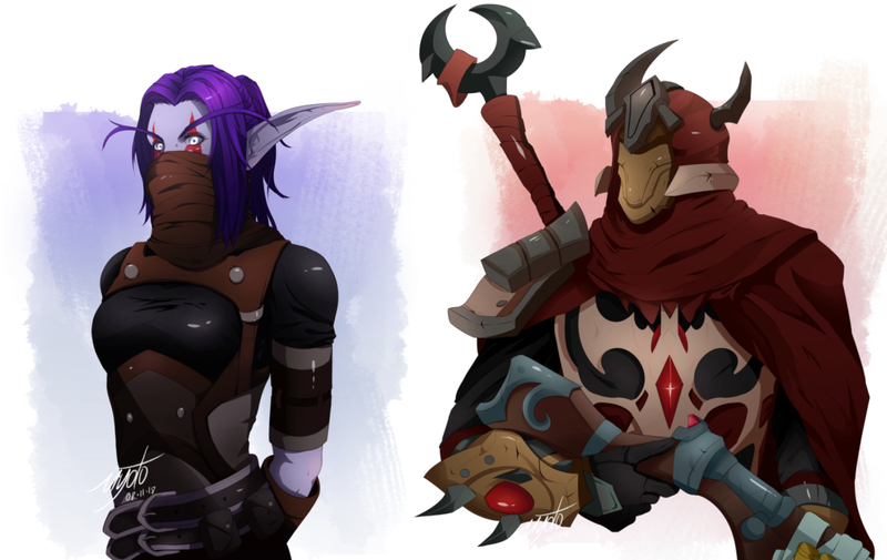 Half body, full color - Artists&Clients