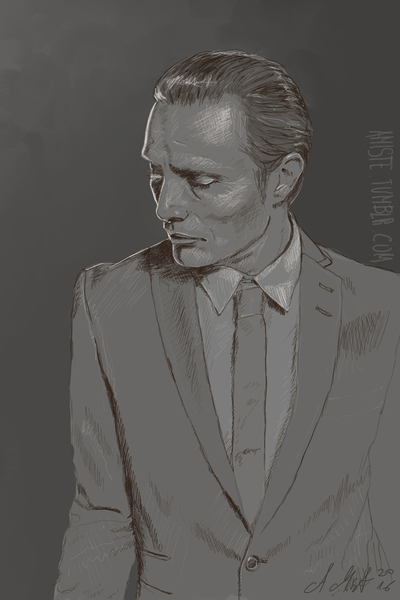 Half body sketch portrait - Artists&Clients