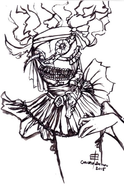 8"X10" Complex Character Drawing - Artists&Clients