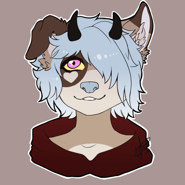 flat colored HEADSHOT human/anthro - Artists&Clients