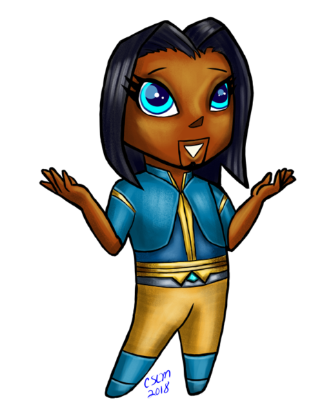 Chibi Line Art Rendered Colors No BG - Artists&Clients