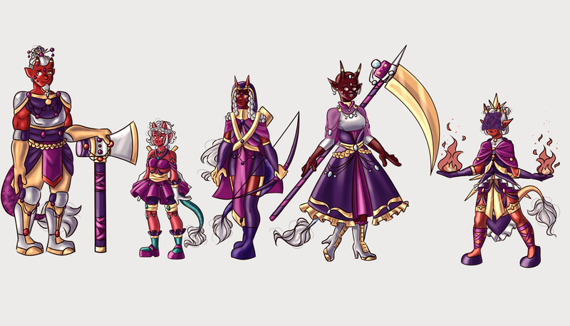Full character lineup - Artists&Clients