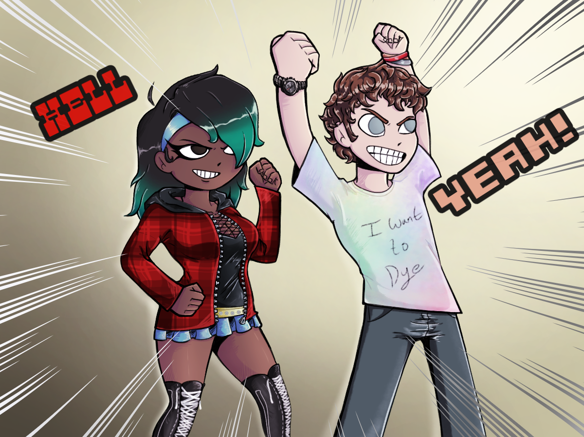 Scott Pilgrim style draws - Artists&Clients