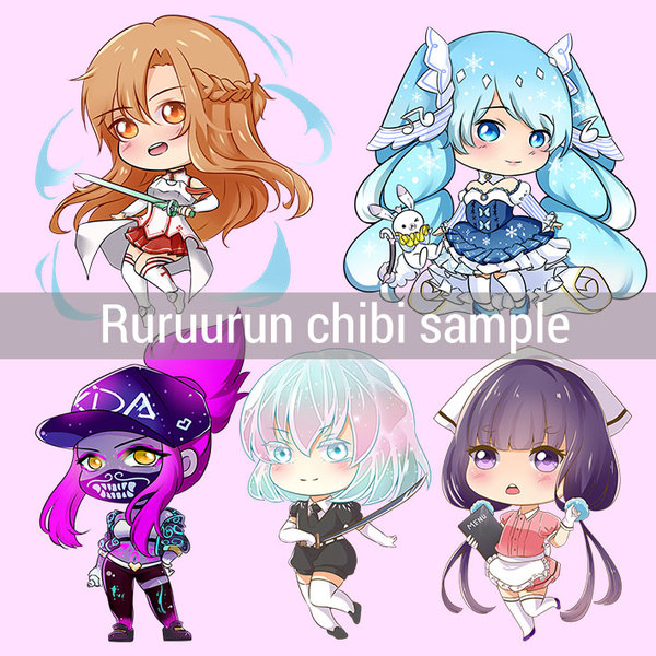 Full body chibi - Artists&Clients