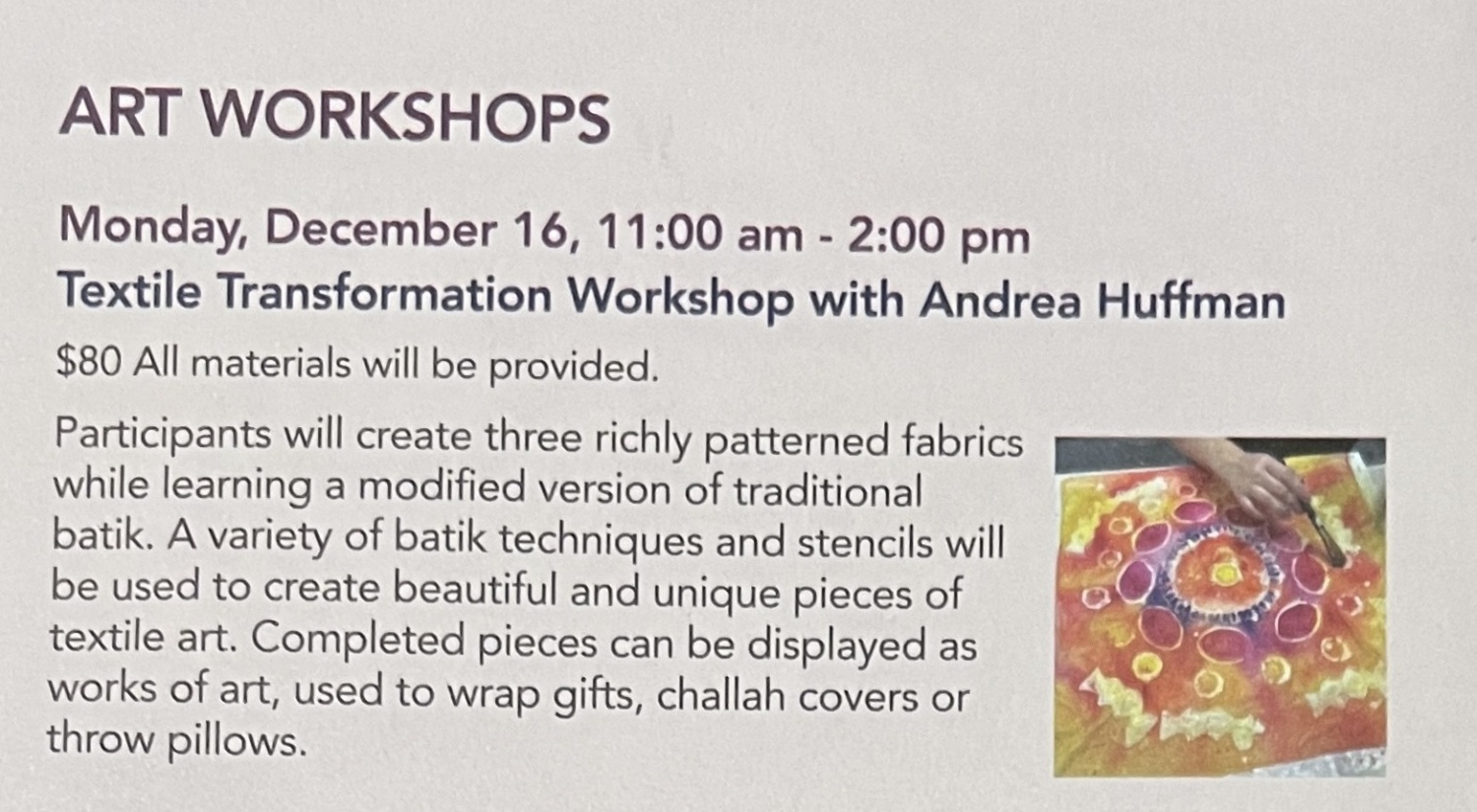 Andrea Huffman Fiber Artist