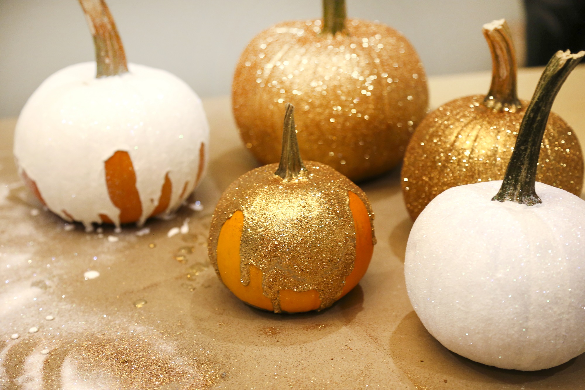 DIY Glitter Pumpkins | Artsy Couture