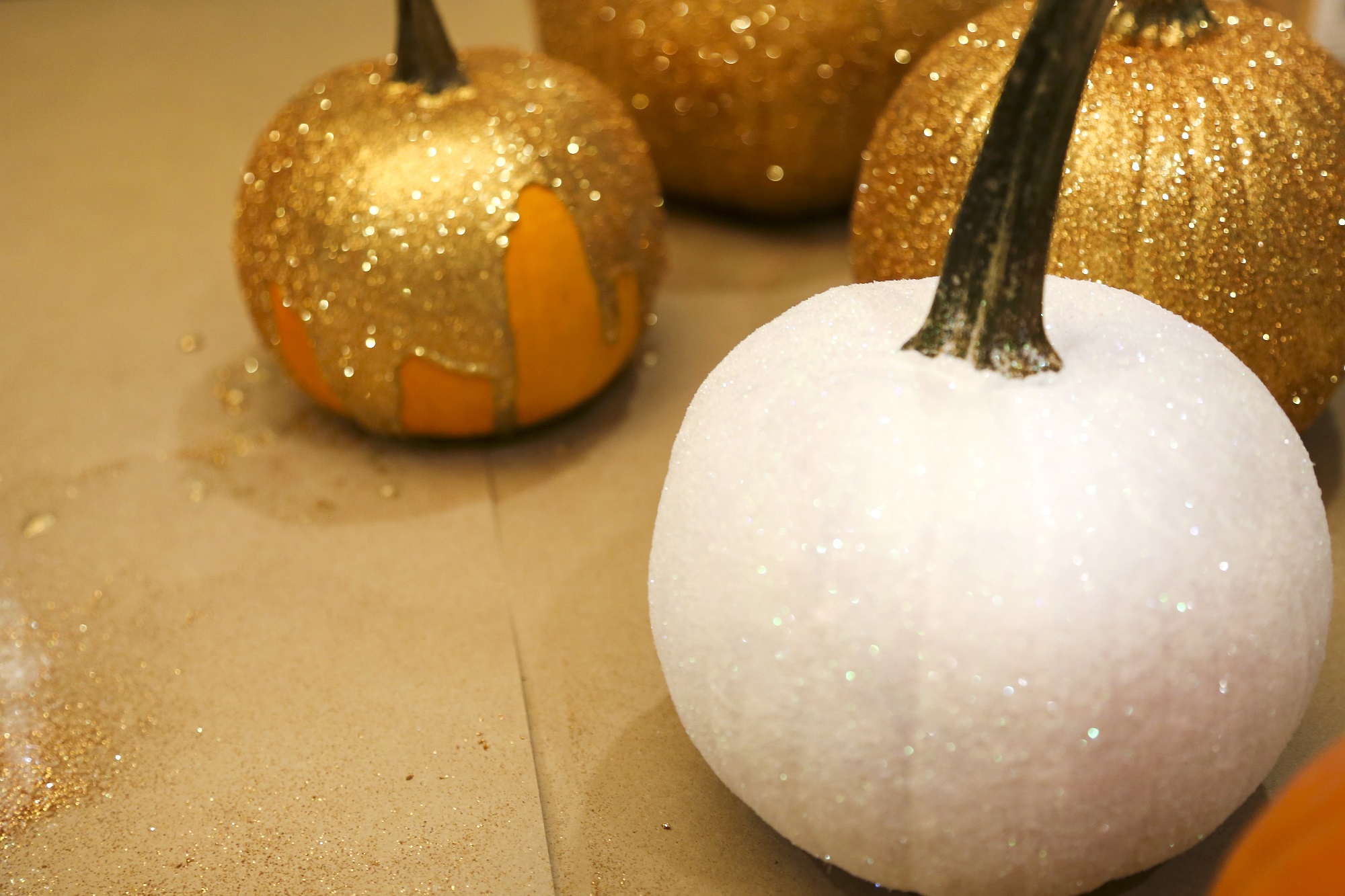 DIY Glitter Pumpkins | Artsy Couture