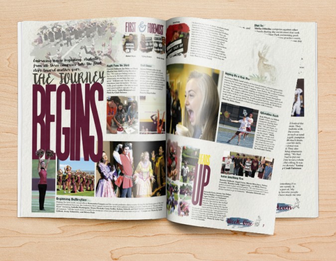 Yearbook Design Ideas for High School Student Life Sections