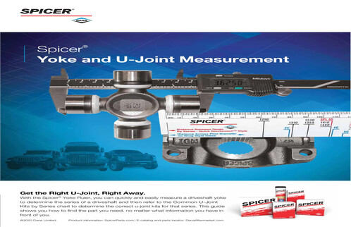 Spicer 10 Series® U-Joints - Driveshaft | Spicer Parts EMEA