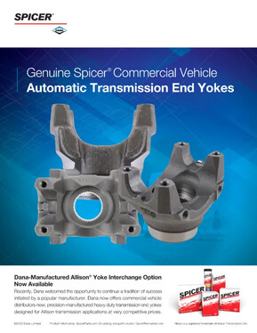 CV Transmission End Yokes | Spicer Parts