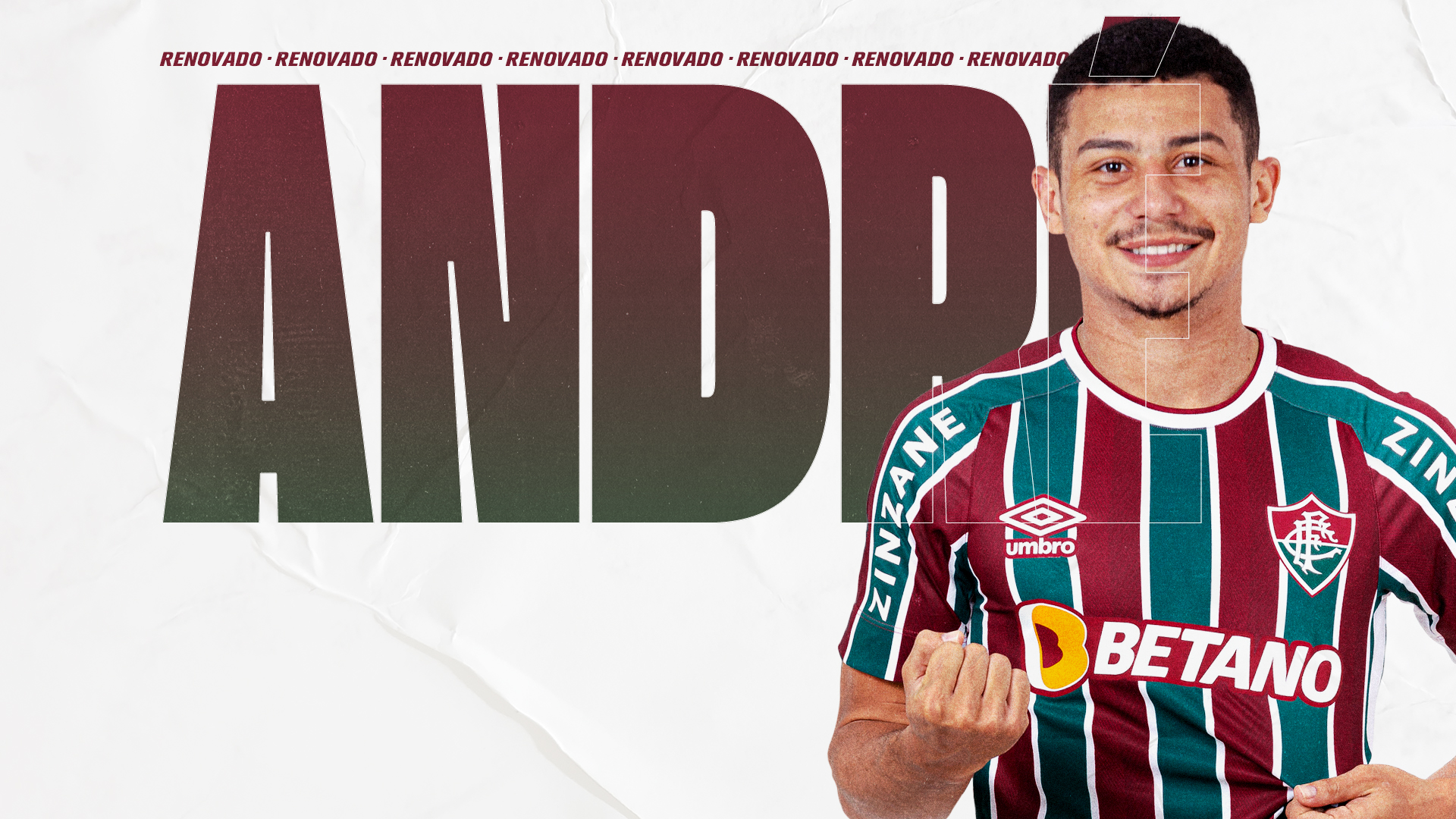 Fluminense prorroga contrato de André até 2024 — Fluminense Football Club
