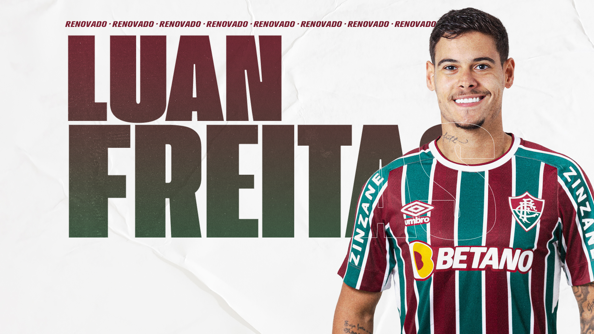 Fluminense prorroga contrato de Luan Freitas até 2024 — Fluminense Football Club