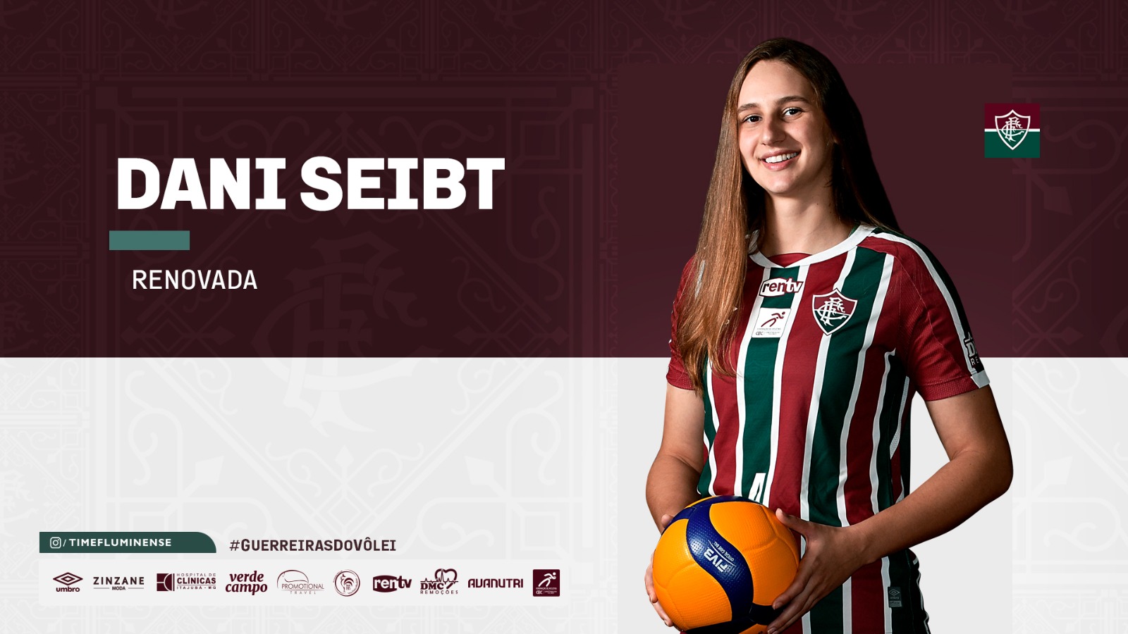 Fluminense renova com Dani Seibt por mais uma temporada — Fluminense ...