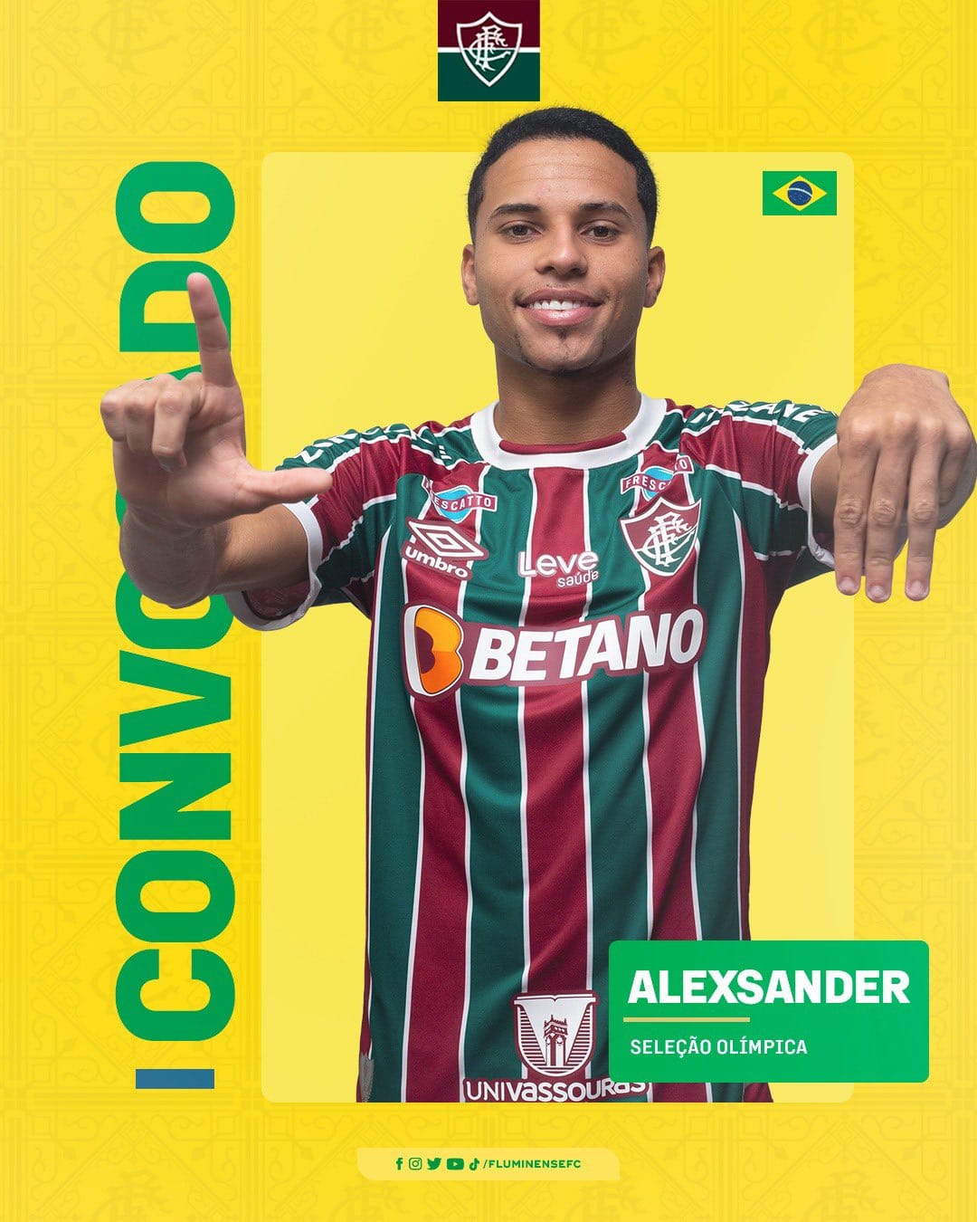 Alexsander é convocado para a Seleção pré-olímpica — Fluminense ...