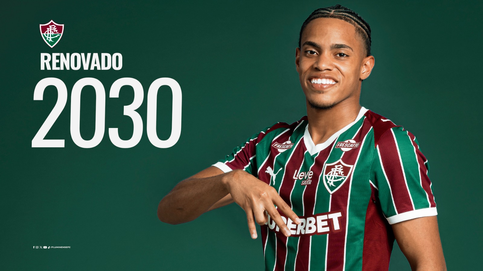 Fluminense acerta a renovação do contrato do atacante Matheus Reis ...