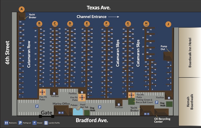 Kemah Boardwalk Marina - Texas Marina - Gulf Coast Marina - Snag-A-Slip