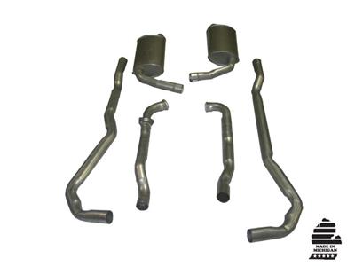 1974 C3 Corvette Exhaust System - 454 4-Speed 25 Inch W/Low Profile ...