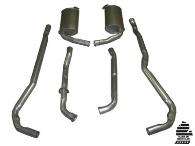 1974 C3 Corvette Exhaust System - 454 Automatic 25 Inch W/Low Profile ...