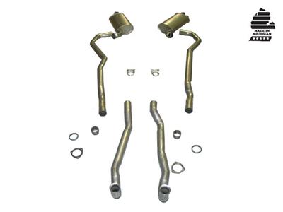 1969-1972 C3 Corvette Exhaust System - 350 Automatic 2 Inch W/Separate ...