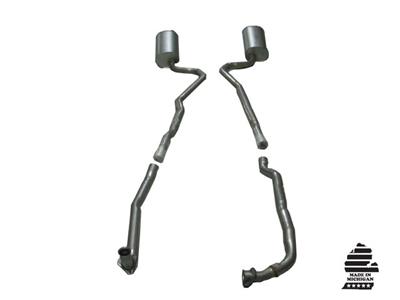 1973 C3 Corvette Exhaust System - 350 Automatic 2-25 Inch-Welded Pipe ...