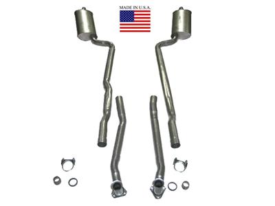 1966-1967 C2 Corvette Exhaust System - 2 To 25 Inch 327 HiPo Manual W ...
