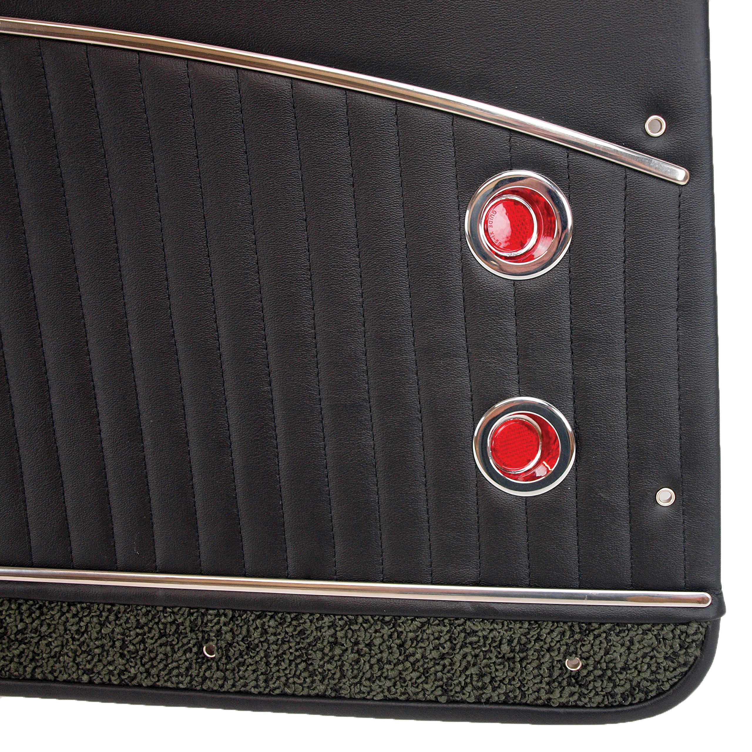 1962 C1 Corvette Door Panels Black Leather Deluxe -SouthernCarParts.com ...