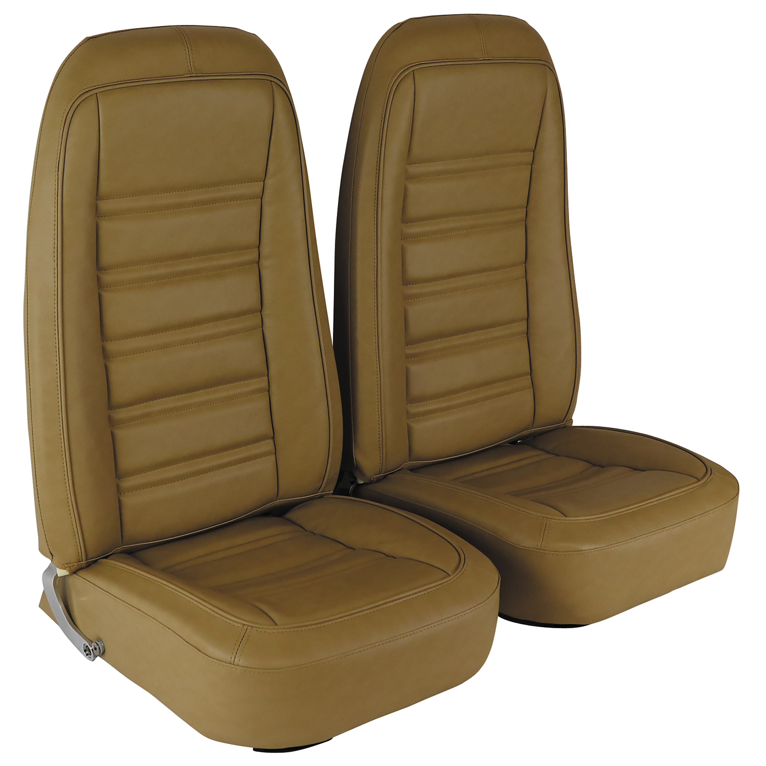 1976-1977 C3 Corvette Mounted Seats Buckskin "Leather-Like" Vinyl ...