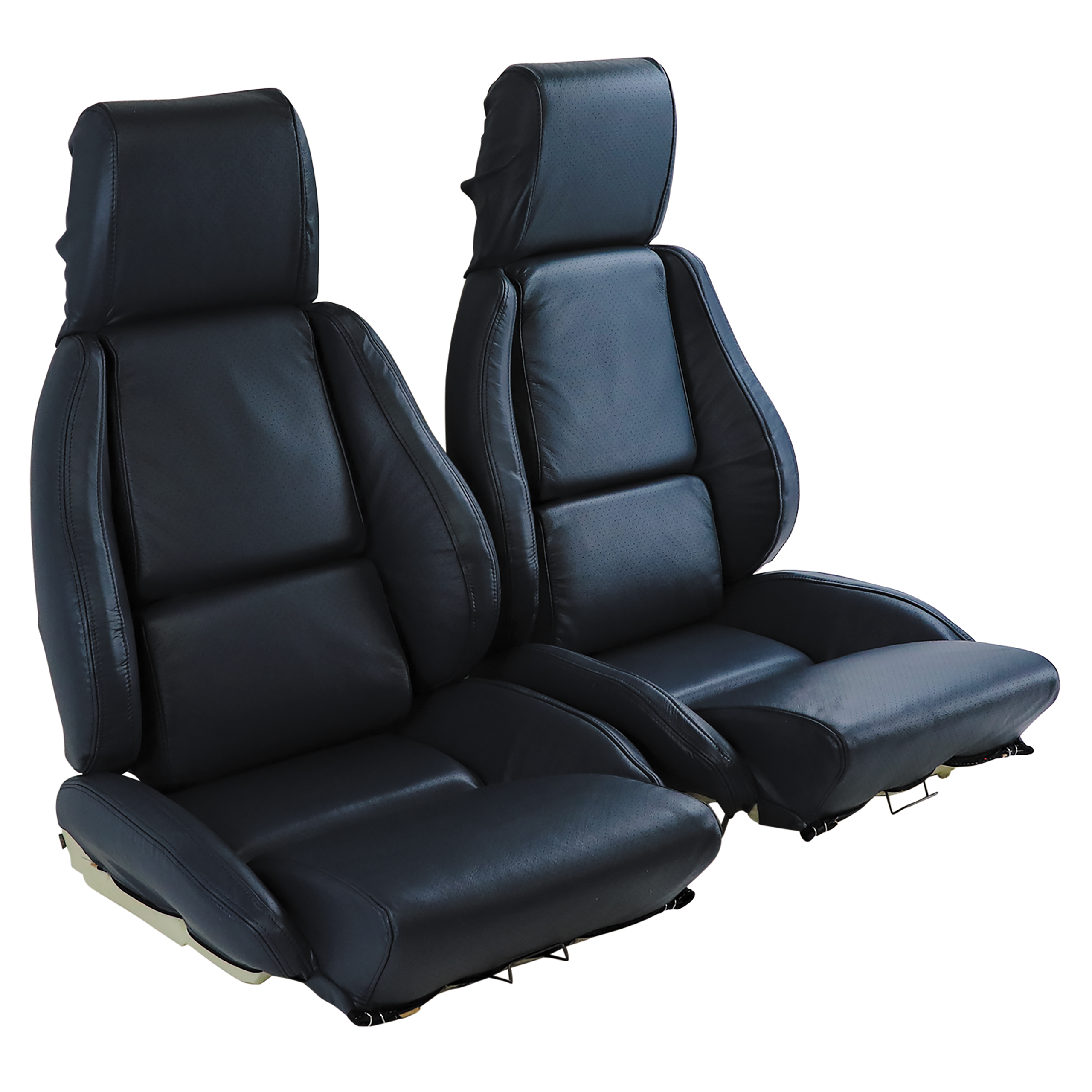 1984-1985 C4 Corvette Mounted Leather Seat Covers Blue Standard ...