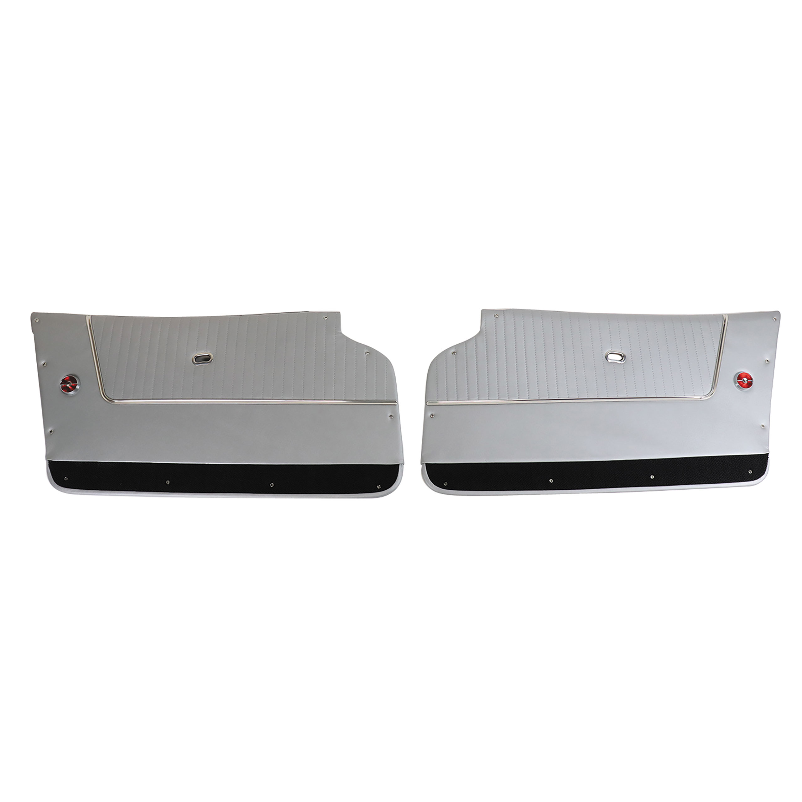 1964 C2 Corvette Door Panels Leather Silver W/Black Carpet Coupe W/Trim ...