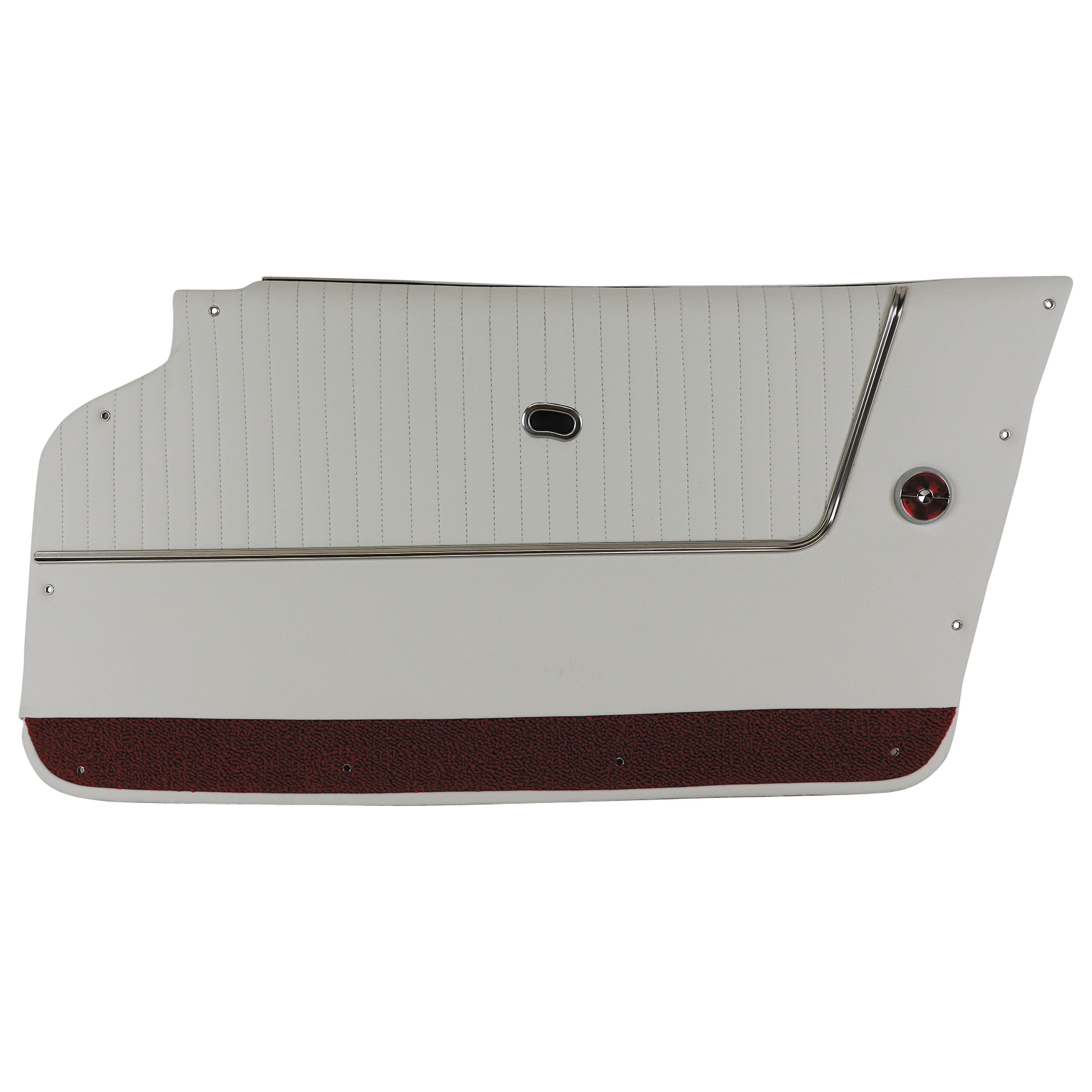 1964 C2 Corvette Door Panels Leather White W/Red Carpet - Coupe - W ...