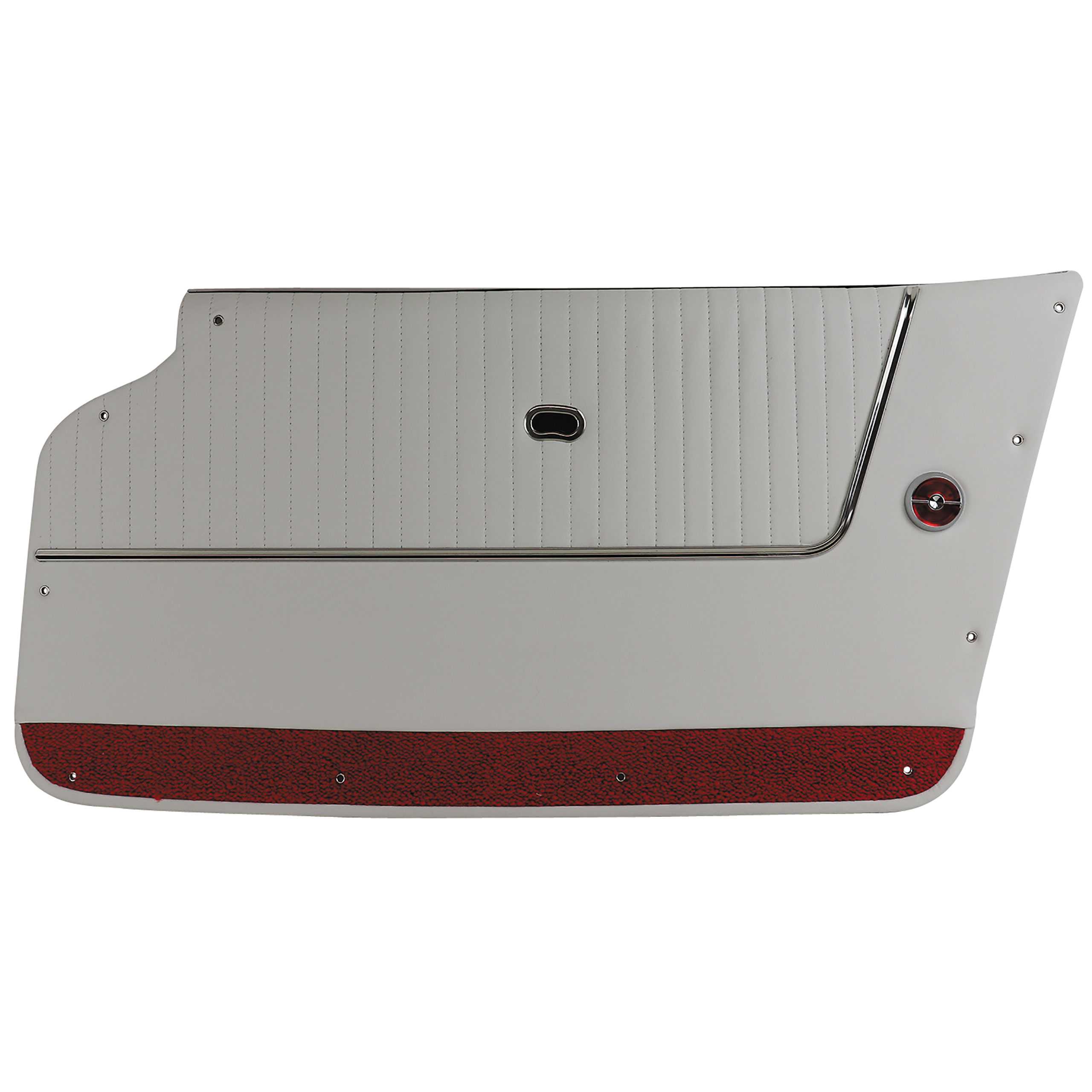 1964 C2 Corvette Door Panels Leather White W/Red Carpet - Conv - W/Trim ...