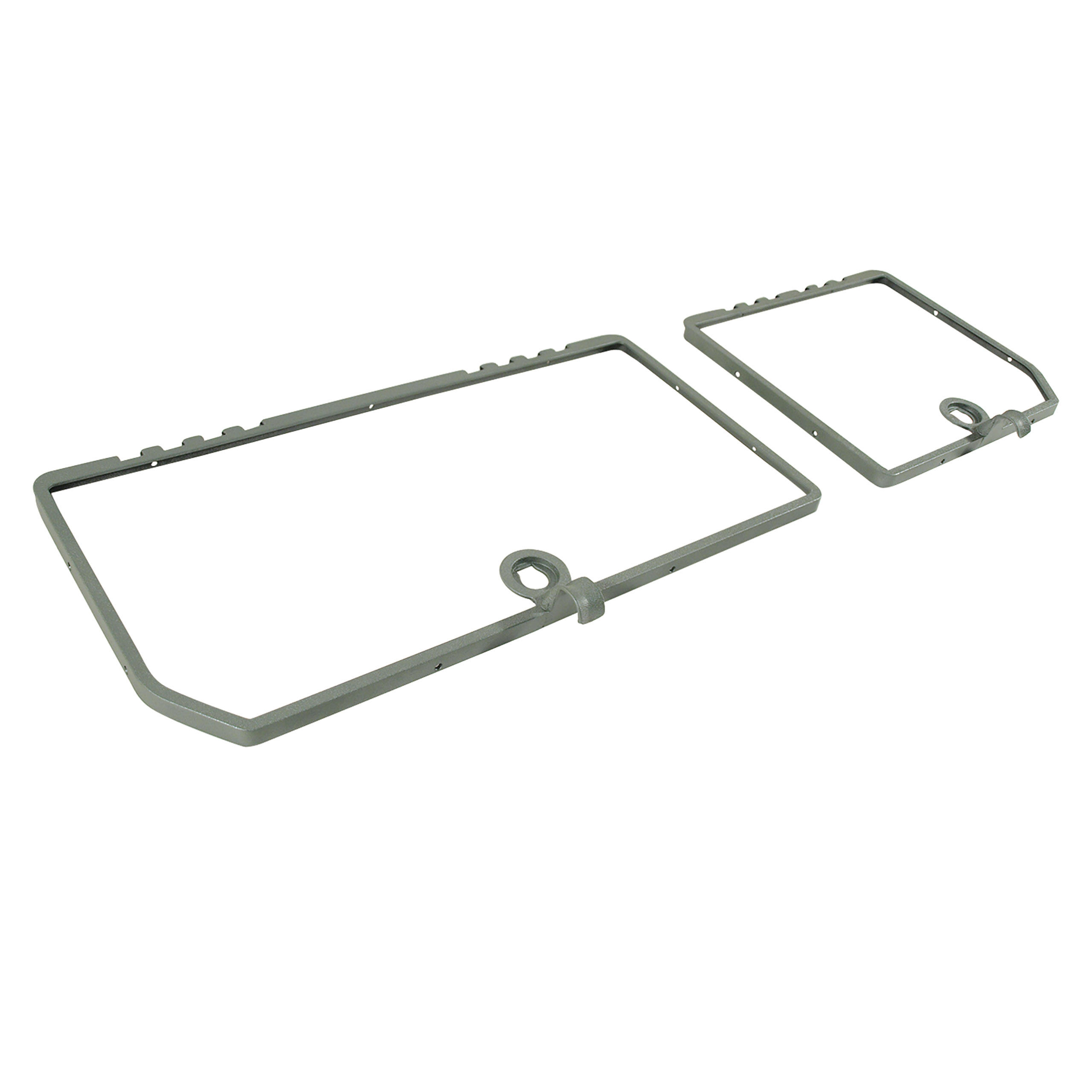 1982 C3 Corvette Rear Compartment Unit Door Frames Silvergreen 2 Piece ...