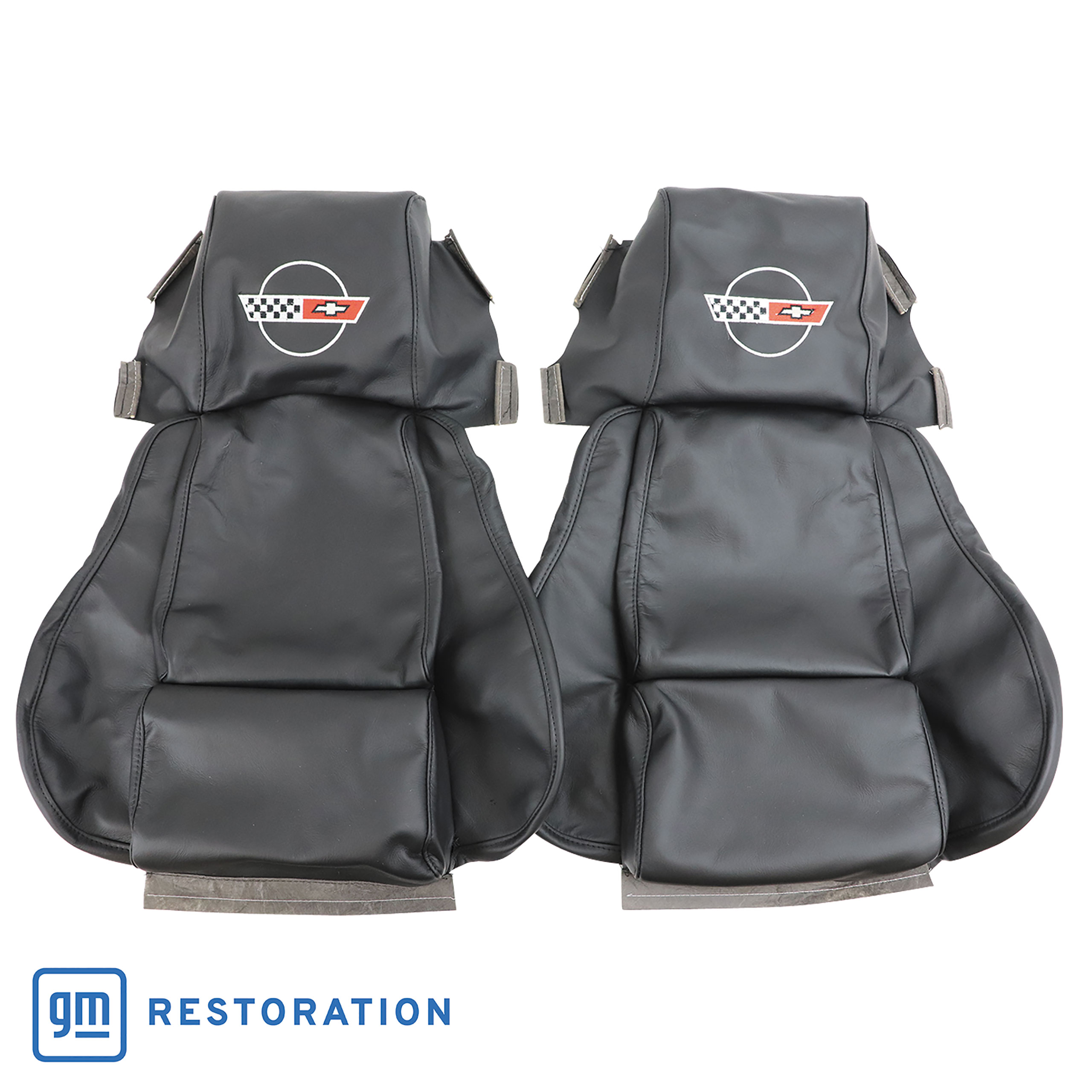 1984-1988 C4 Corvette OE Style Embroidered Standard Leather Seat Covers ...