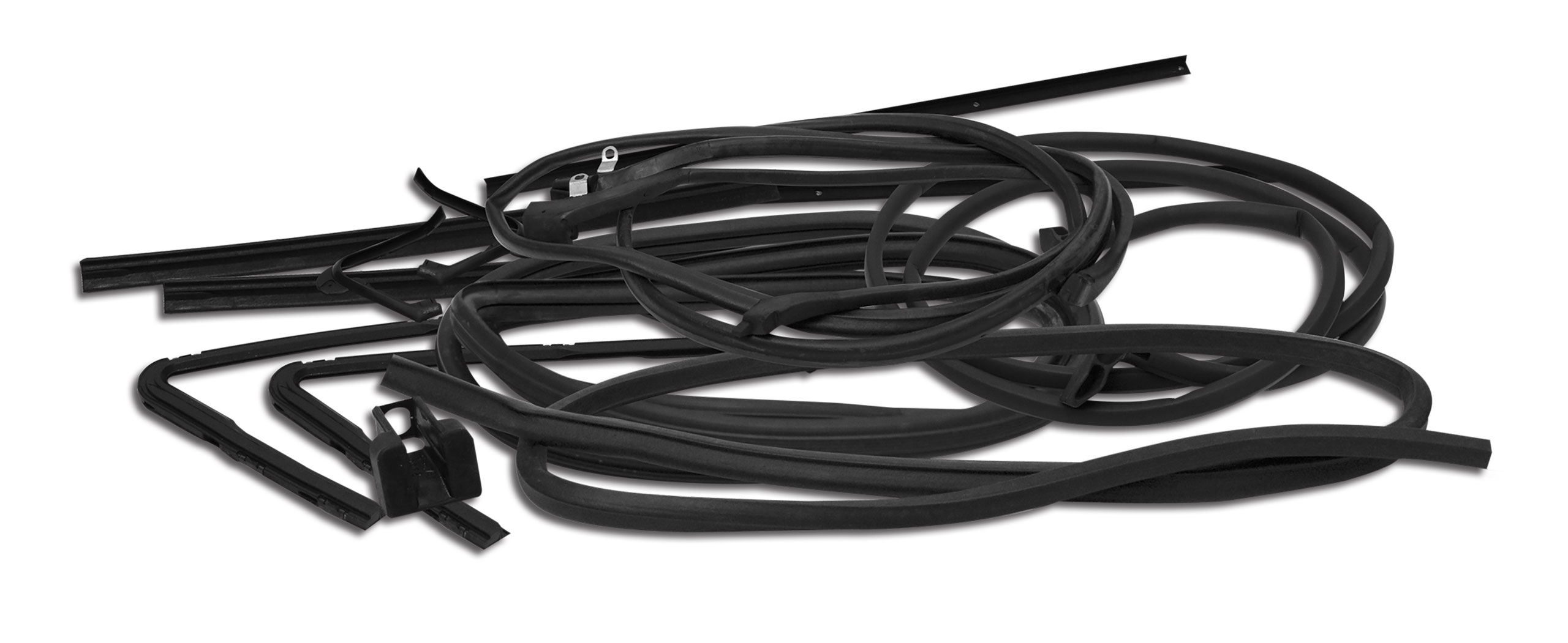 1963-1967 C2 Corvette Weatherstrip Kit - Body Convertible 17Pc ...