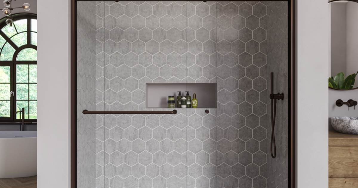 Rotolo Bypass Shower Door | Basco Shower Doors